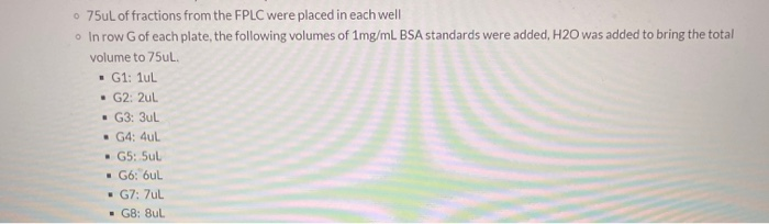 Solved what are the concentrations of each G1 to G8 after | Chegg.com