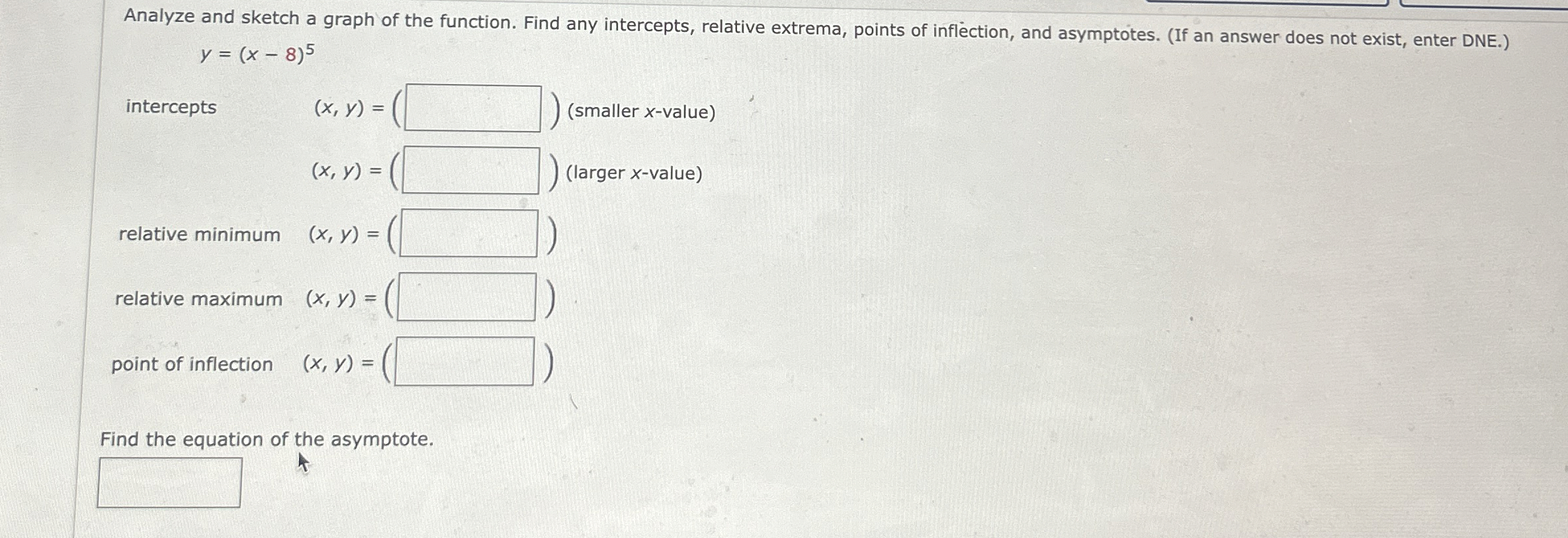 Solved Analyze and sketch a graph of the function. Find any | Chegg.com