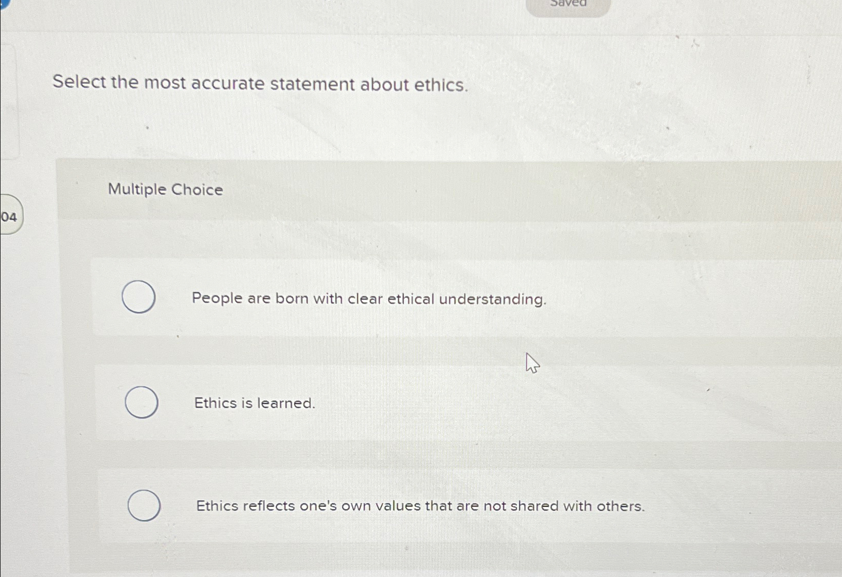 Solved Select the most accurate statement about | Chegg.com