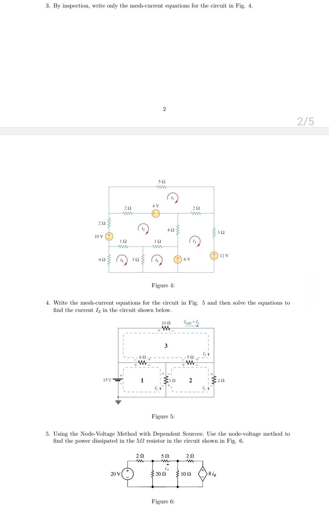 Solved 1. At node 1 in the circuit of Fig. 2, applying KCL | Chegg.com