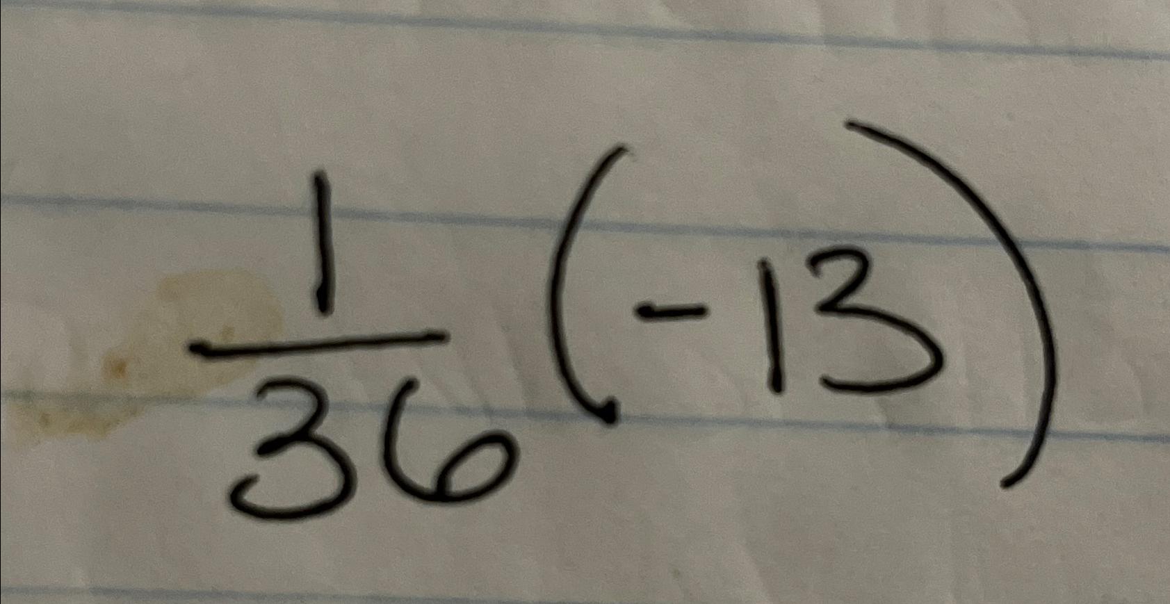 Solved 136(-13) | Chegg.com