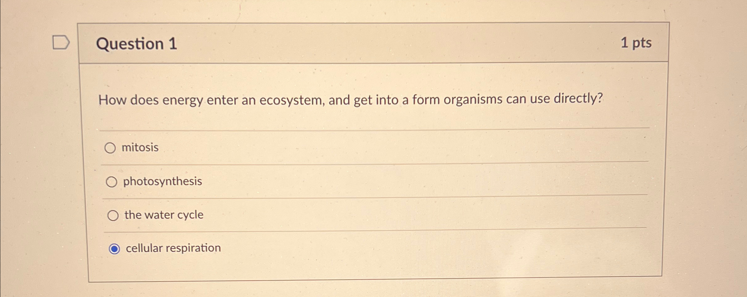 Solved Question 11ptsHow does energy enter an ecosystem, and | Chegg.com