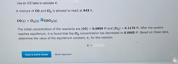 Solved Tutored Practice Problem 15.3.4 Close Problem Use K | Chegg.com