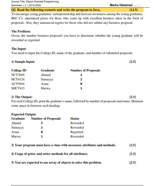 Solved Course Title Object Oriented Programming Semester 0758