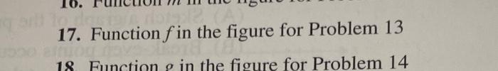 Solved For the functions indicated in Problems 15-18, find | Chegg.com