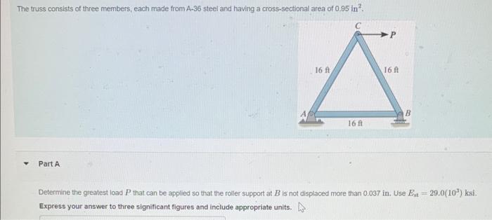 Solved Determine The Greatest Load P That Can Be Applied So