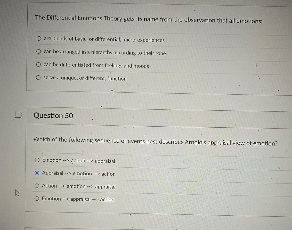 High Quality SOLUTION The Differential Emotions Theory gets its name ...