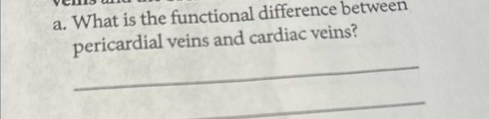 Solved a. ﻿What is the functional difference between | Chegg.com