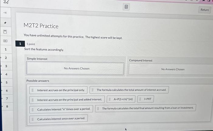 You Have Unlimited Attempts For This Practice The