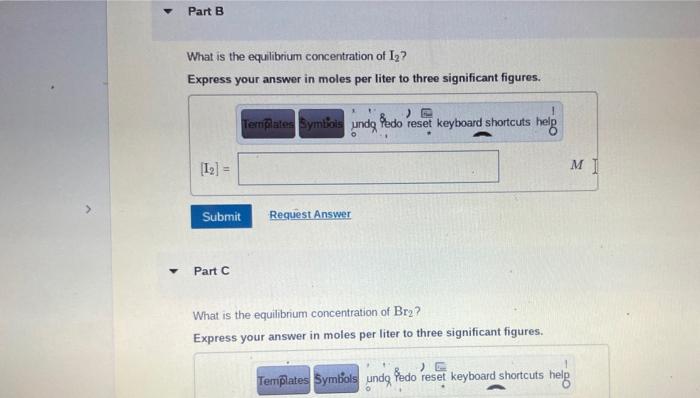Solved For the reaction I2( g)+Br2( g)⇌2IBr(g) Kc=280 at | Chegg.com