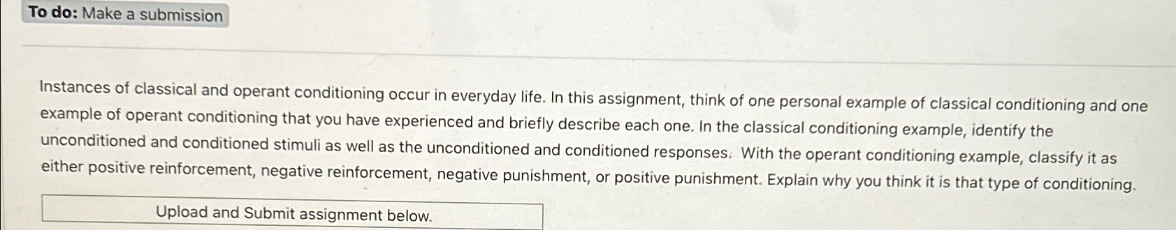 Solved To do: Make a submissionInstances of classical and | Chegg.com