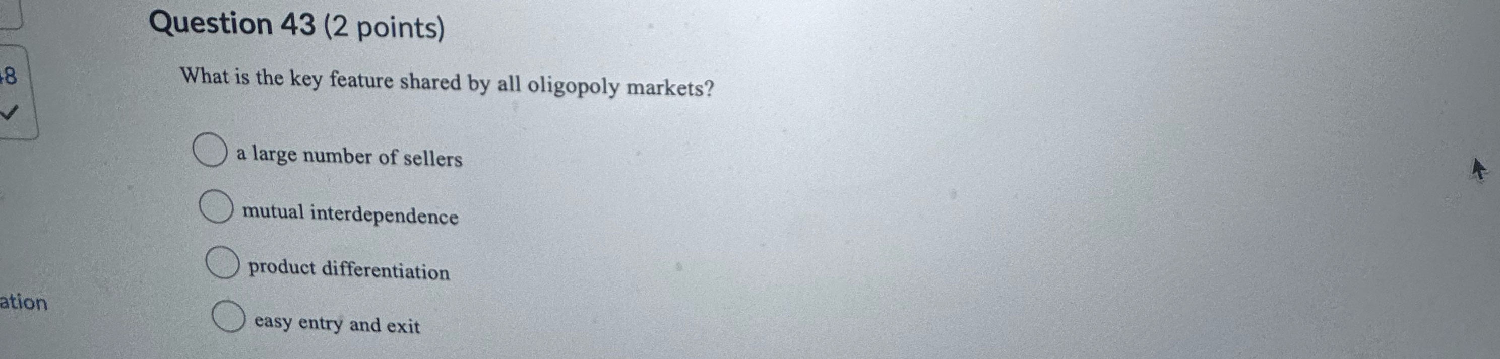 Solved Question 43 (2 ﻿points)What is the key feature shared | Chegg.com