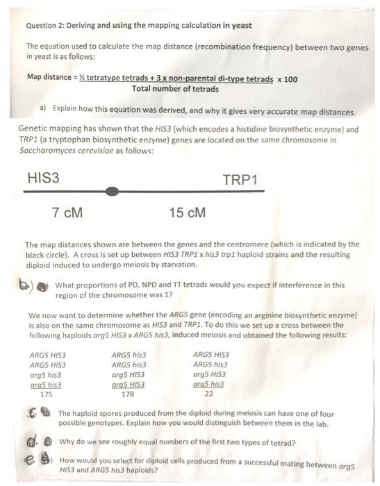 Solved Question 2: Deriving and using the mapping | Chegg.com