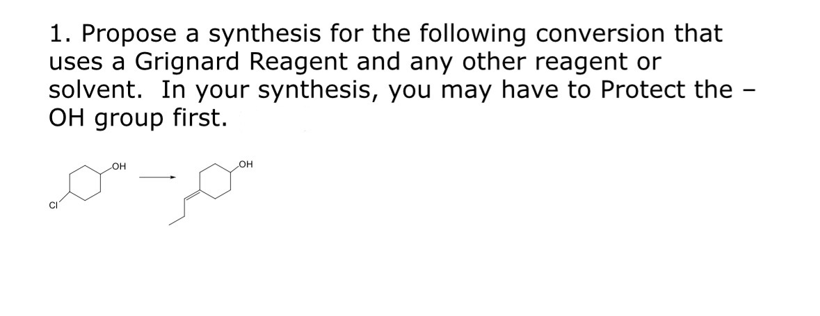 Solved Propose a synthesis for the following conversion | Chegg.com