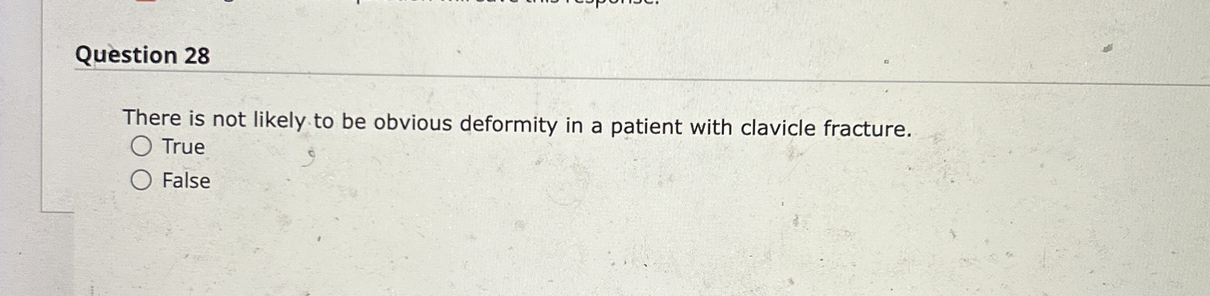 Solved Question 28There is not likely to be obvious | Chegg.com