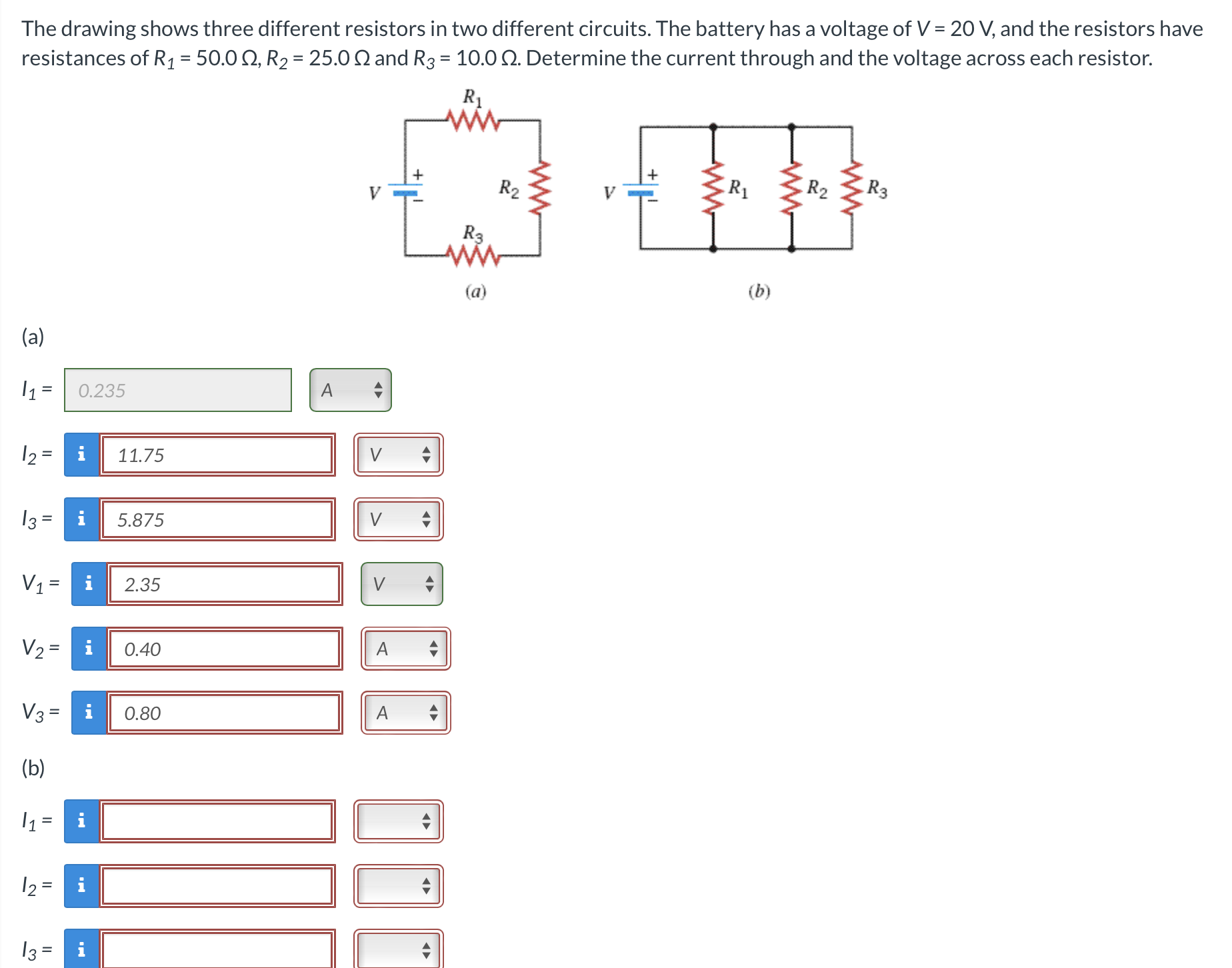 Solved The drawing shows three different resistors in two | Chegg.com