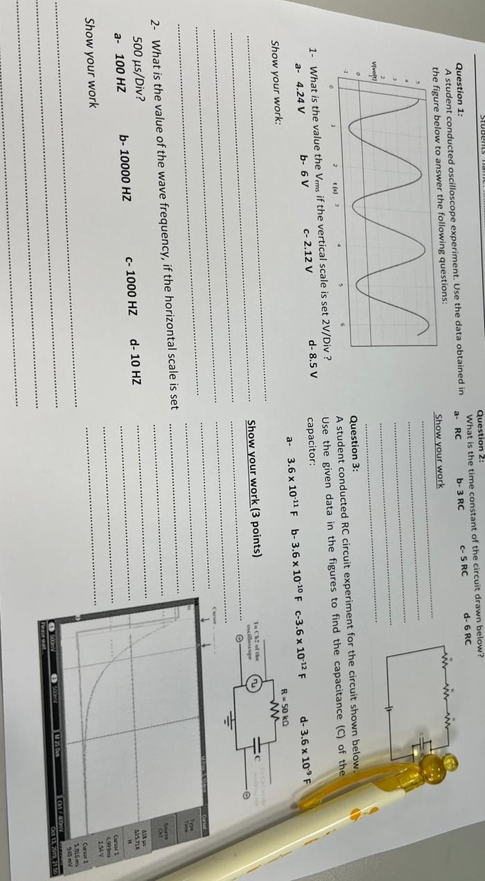 Solved please solve all the questions given in the figure | Chegg.com