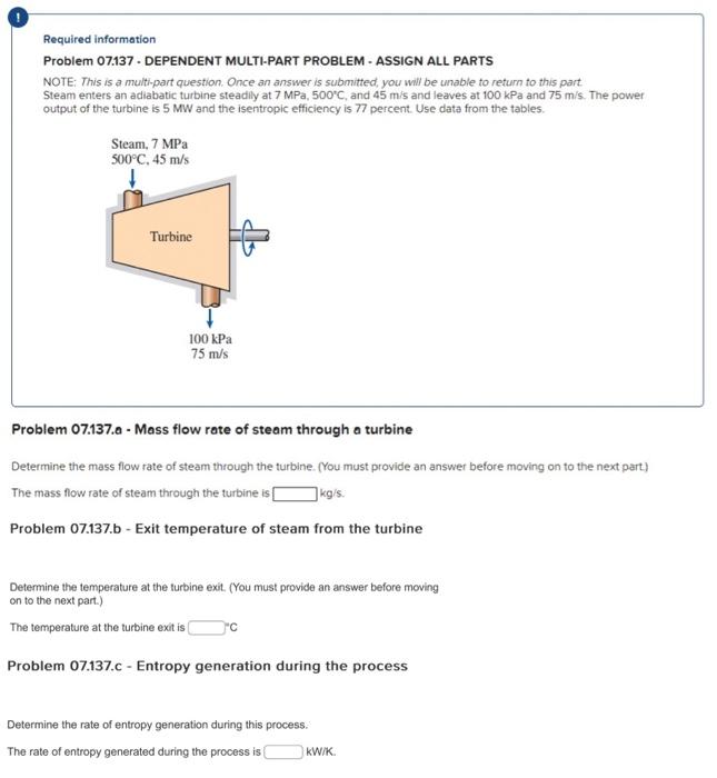 Solved Required information Problem 07.137 - DEPENDENT | Chegg.com
