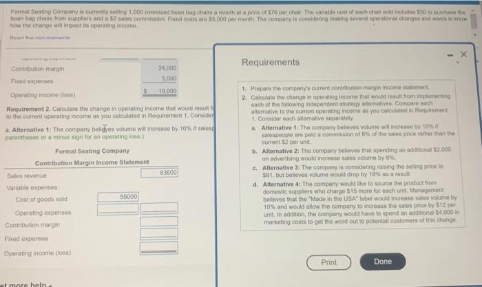 Solved how the change will impact its operating incomit. | Chegg.com