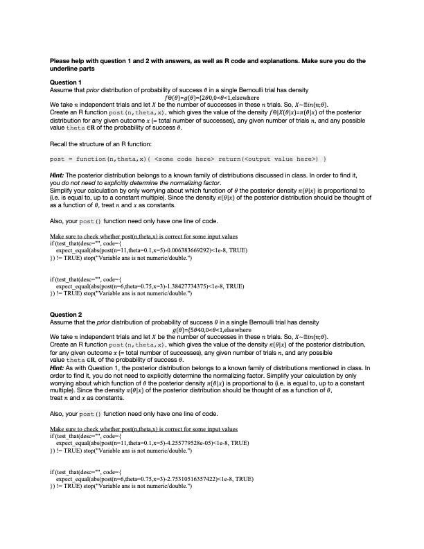 Please help with question 1 ﻿and 2 ﻿with answers, as | Chegg.com