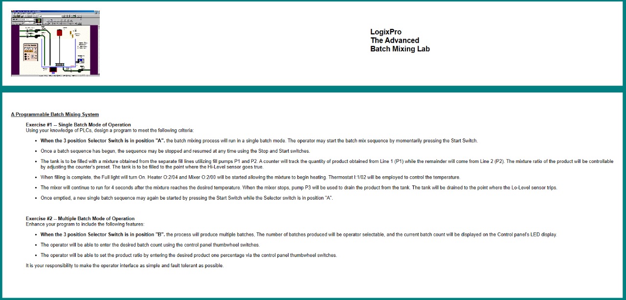 Exercise #2 -- ﻿Multiple Batch Mode of Operation | Chegg.com