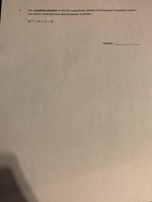 Solved Use a graphing calculator to find the approximate | Chegg.com