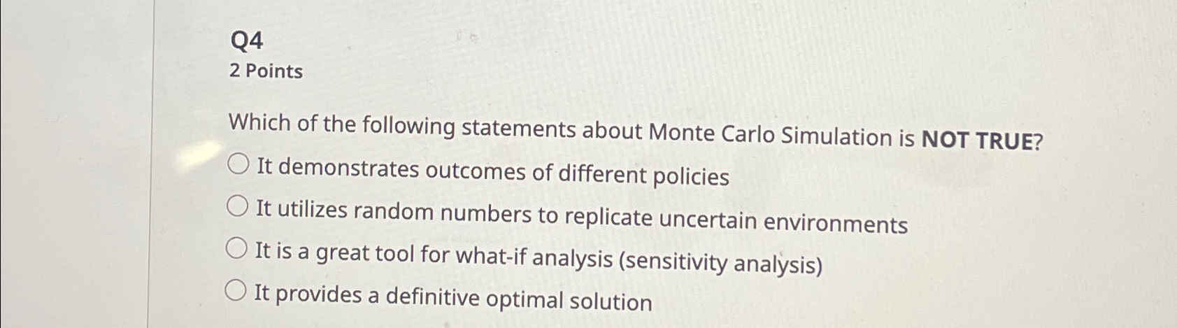 Solved Q42 ﻿PointsWhich of the following statements about | Chegg.com