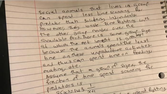 Solved lives in group e However, they the other group Socral | Chegg.com