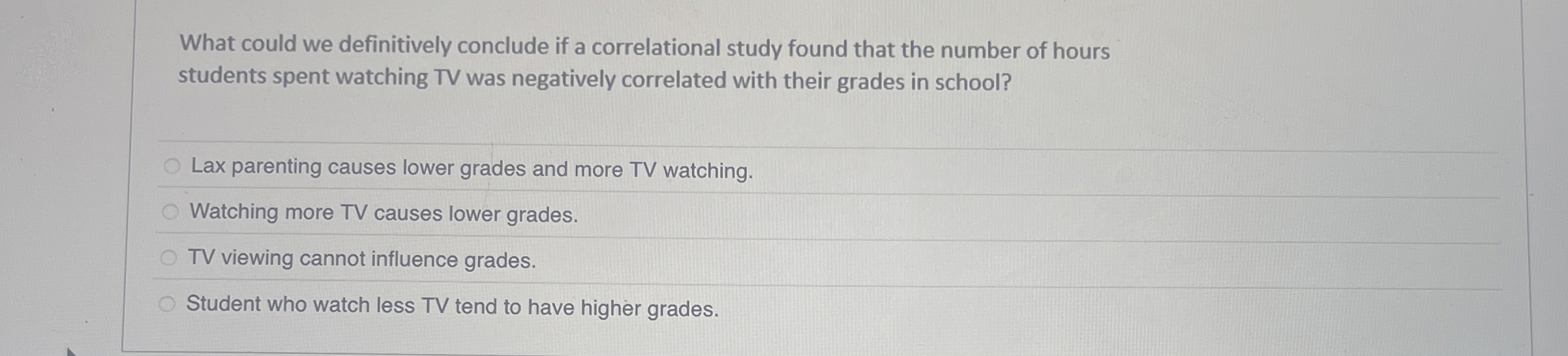 Solved What could we definitively conclude if a | Chegg.com