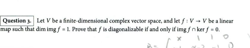 Solved Let V ﻿be a finite-dimensional complex vector space, | Chegg.com
