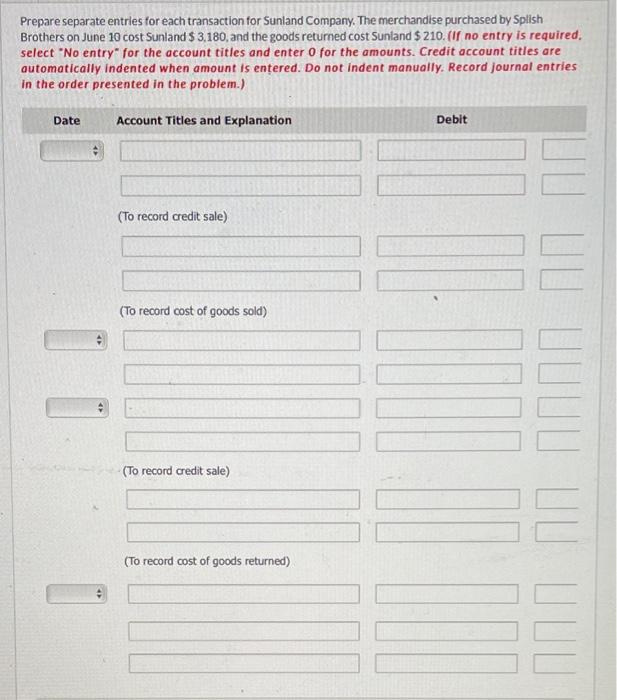 Solved Prepare separate entries for each transaction for | Chegg.com