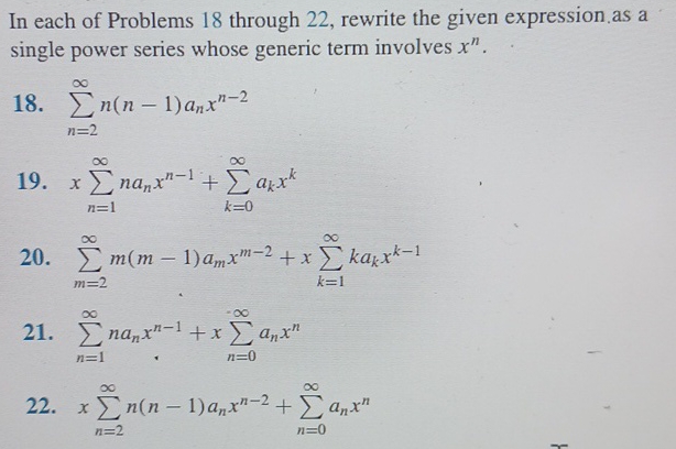 Solved In each of Problems 18 ﻿through 22, ﻿rewrite the | Chegg.com