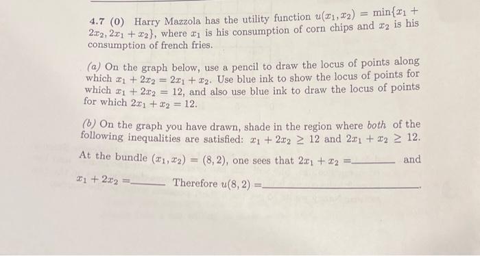 Solved 4.3 (0) Burt'y utility function is | Chegg.com