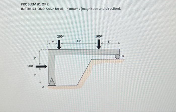 Solved Problem 2 Of 2 Instructions Solve For All Unknowns Chegg