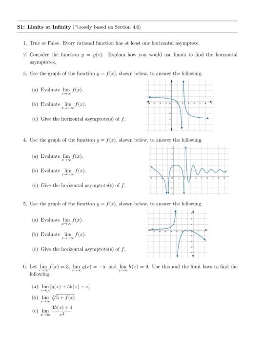 Solved 1. True or False, Every rational function has at | Chegg.com