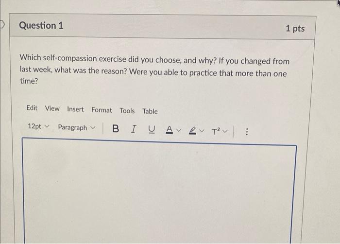 Solved - Self-compassion Break G: Think of a situation in | Chegg.com