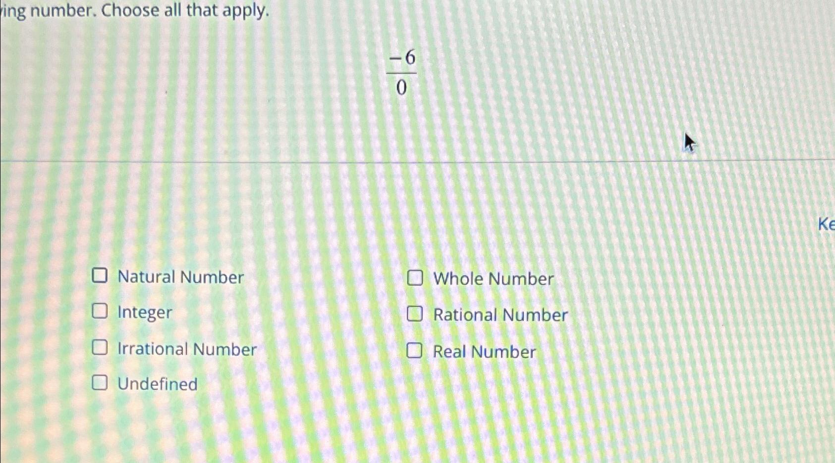 Solved ing number. Choose all that apply.-60Natural | Chegg.com