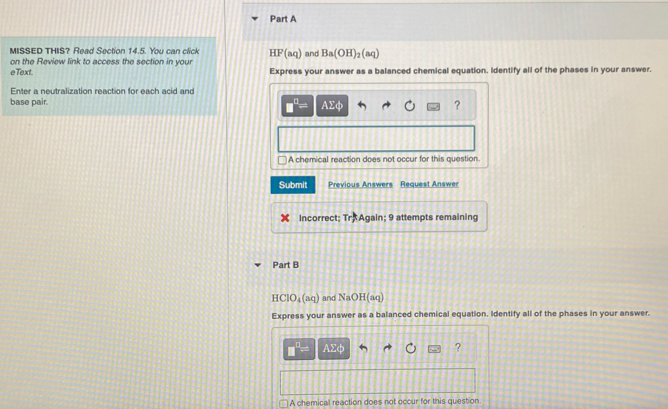 Solved Part AMISSED THIS? Read Section 14.5. ﻿You can click | Chegg.com