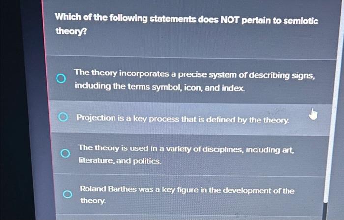 Which of the following statements does NOT pertain to | Chegg.com