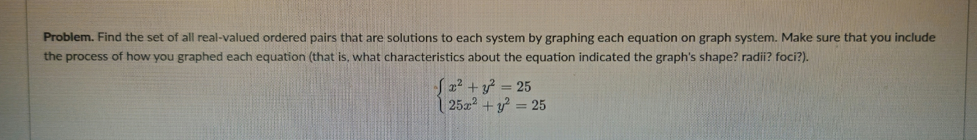 Solved Problem. Find the set of all real-valued ordered | Chegg.com