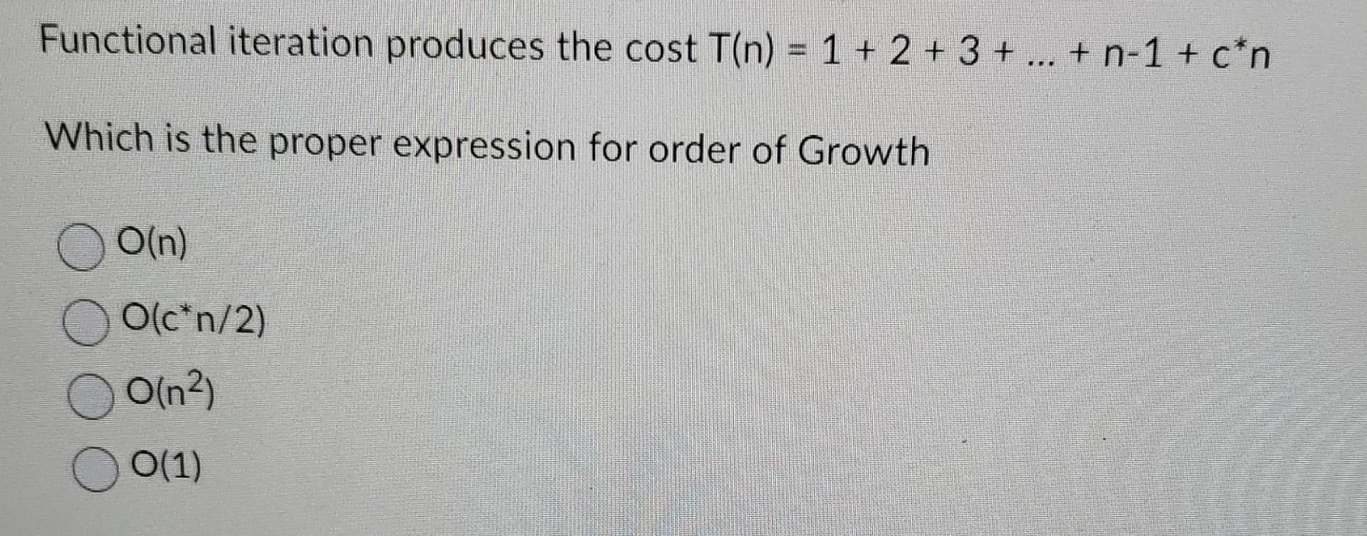 Solved Functional Iteration Produces The Cost