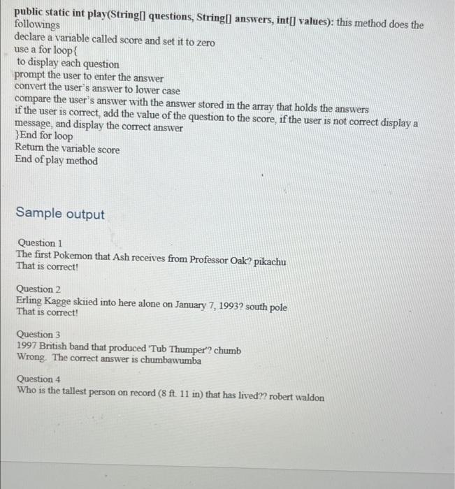 Solved Objectives Practice Working With Arrays Problem Write 