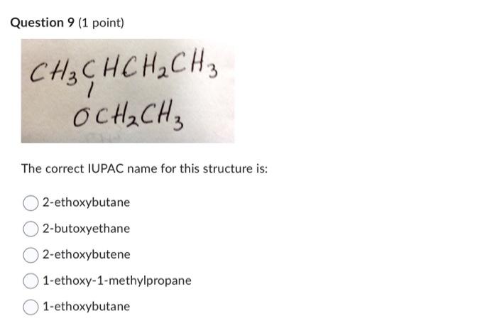 Solved CH3CCHCHCH2CH3OCHCH3 The correct IUPAC name for this | Chegg.com