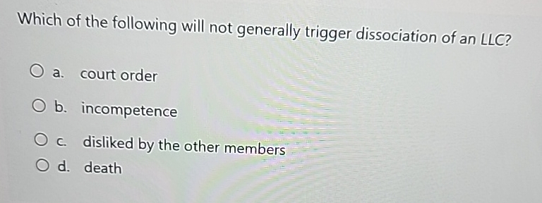 Solved Which of the following will not generally trigger | Chegg.com