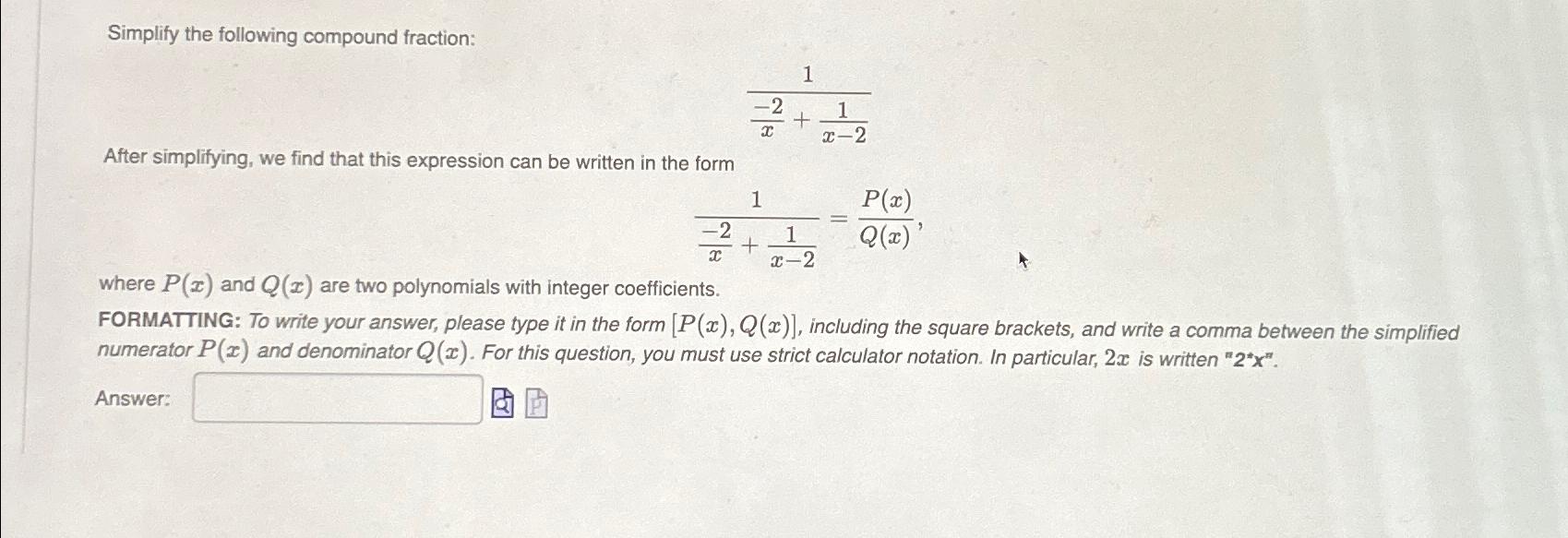 Solved Simplify the following compound | Chegg.com