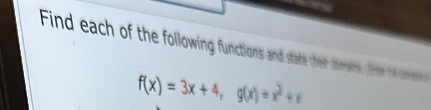 Solved Find each of the following functions and | Chegg.com