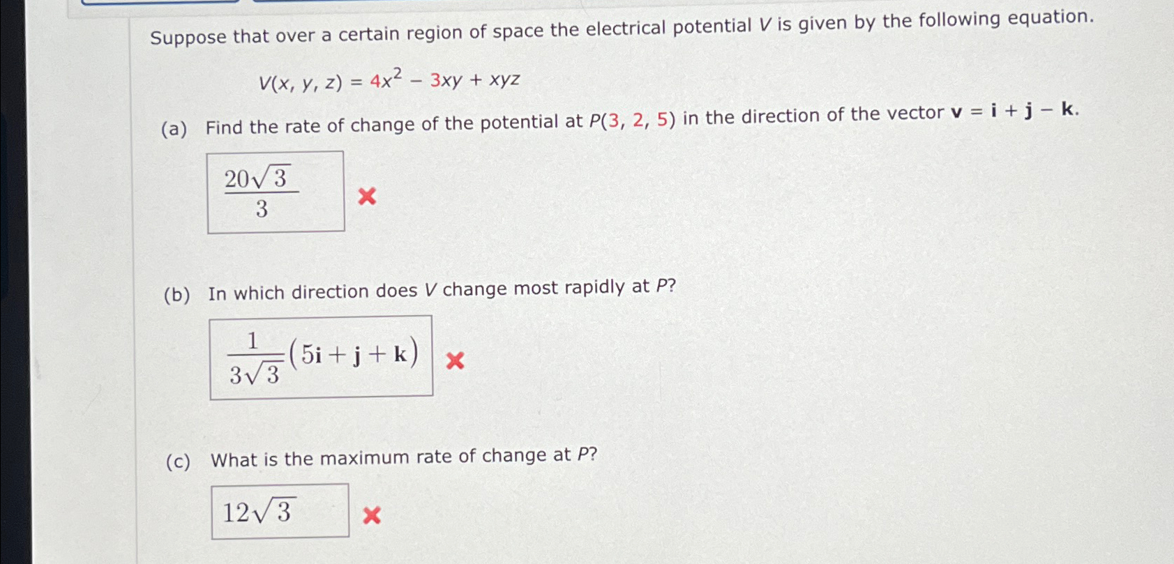 Solved Suppose that over a certain region of space the | Chegg.com