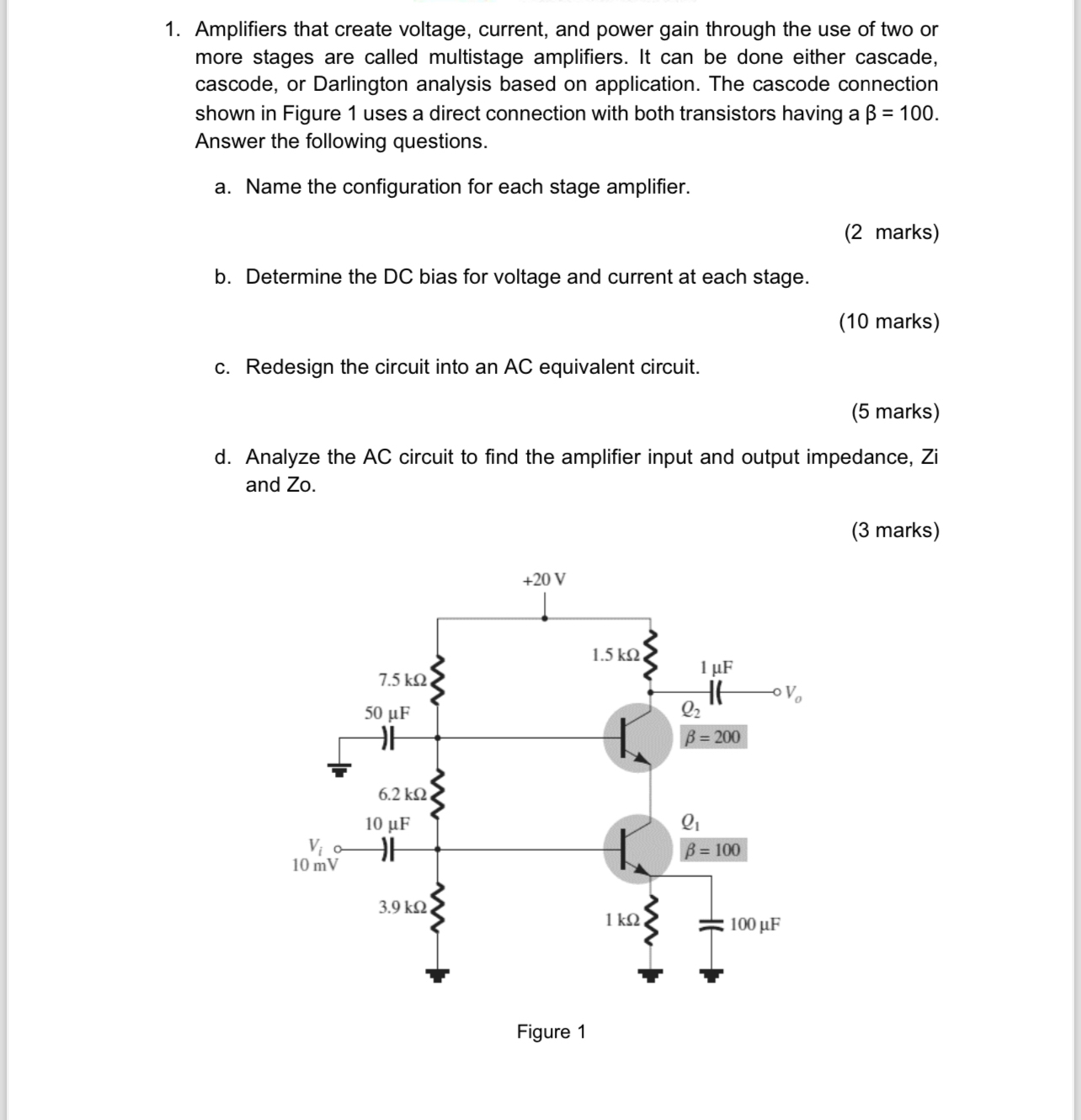 Amplifiers that create voltage, current, and power | Chegg.com