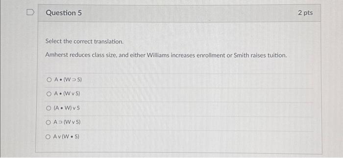 Solved Select the correct translation. Amherst reduces class | Chegg.com