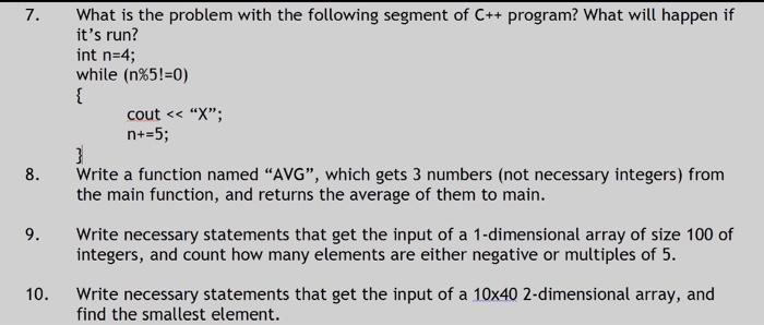 Solved 4 A Find The Syntactical Error In Each Segment Of A 2607